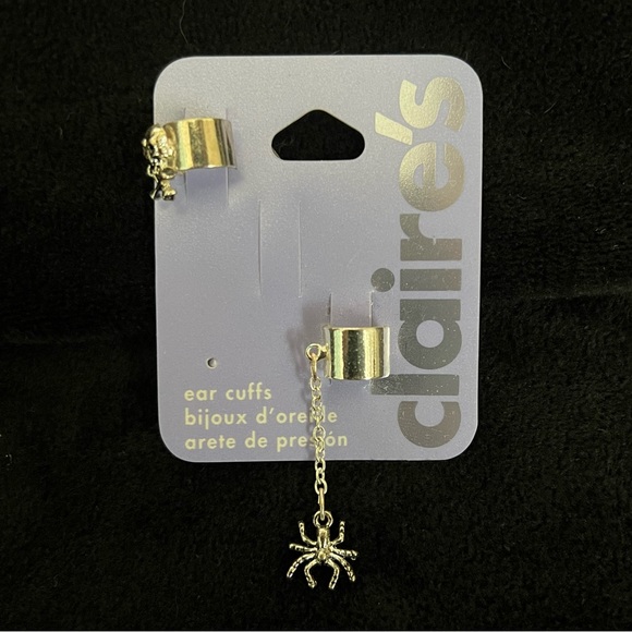 Claire's | Jewelry | Claires Skull Drop Down Spider Ear Cuffs | Poshmark